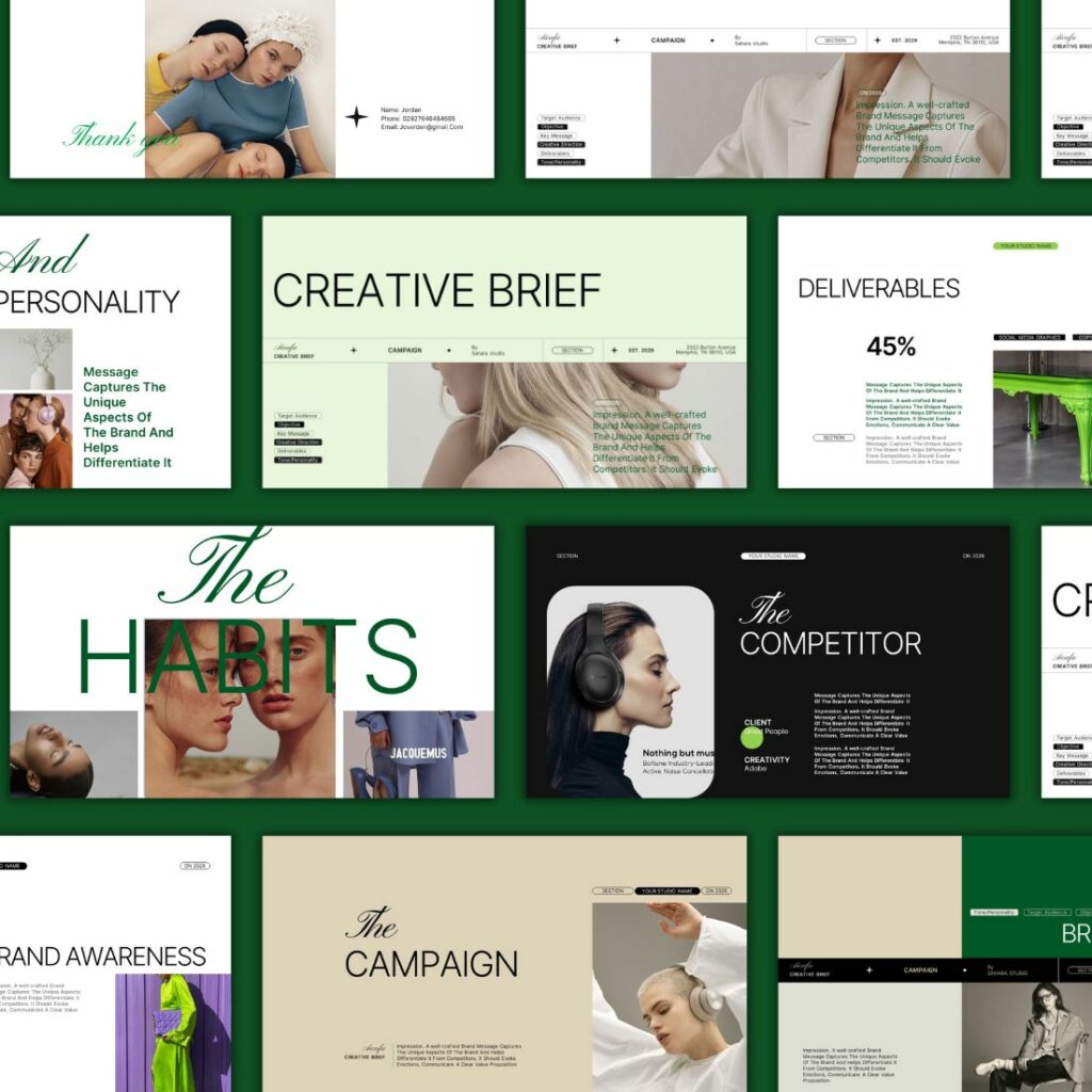 Creative Brief Presentation Template - Master Bundles