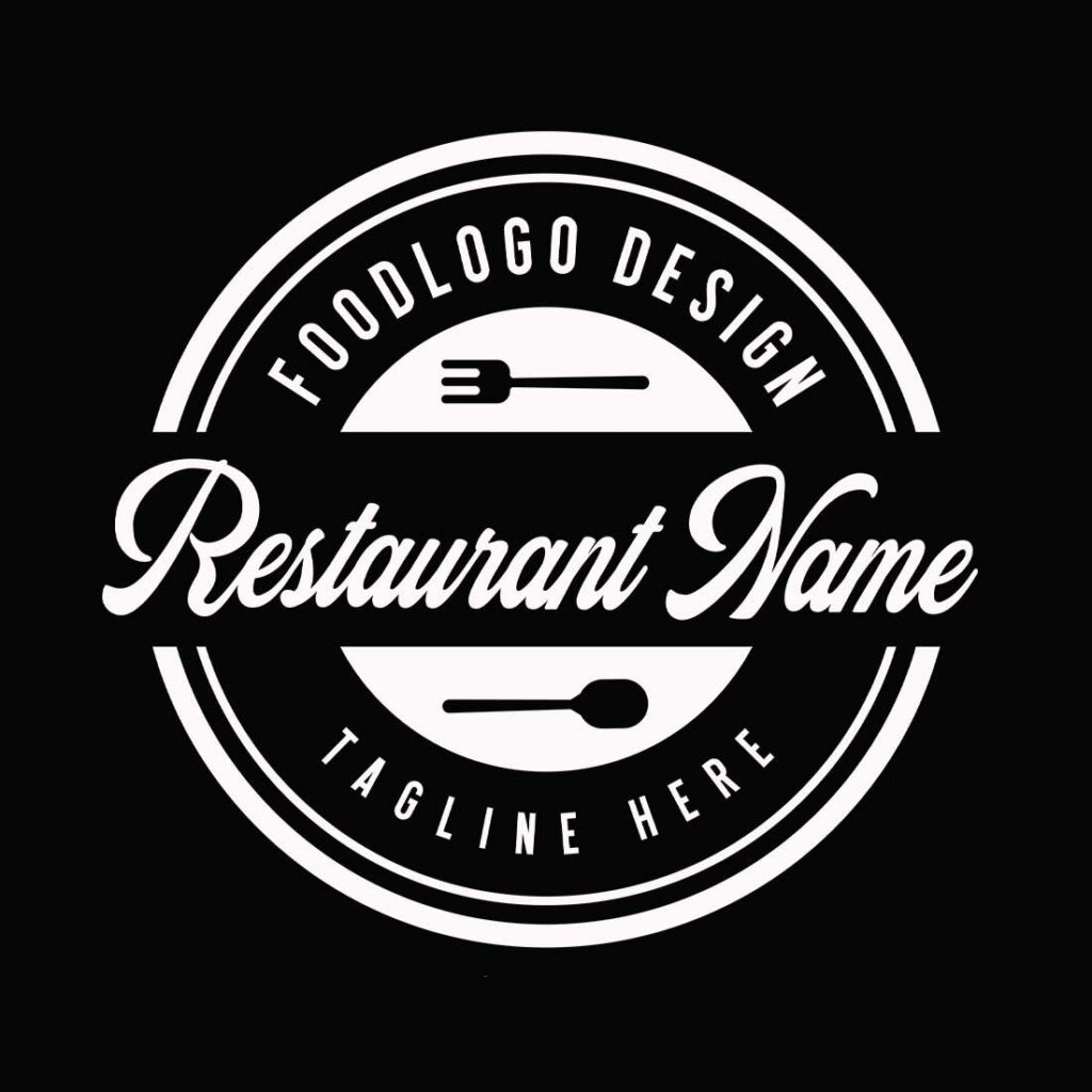 Food Logo Design Illustrator CC | 100% Editable & Customizable ...