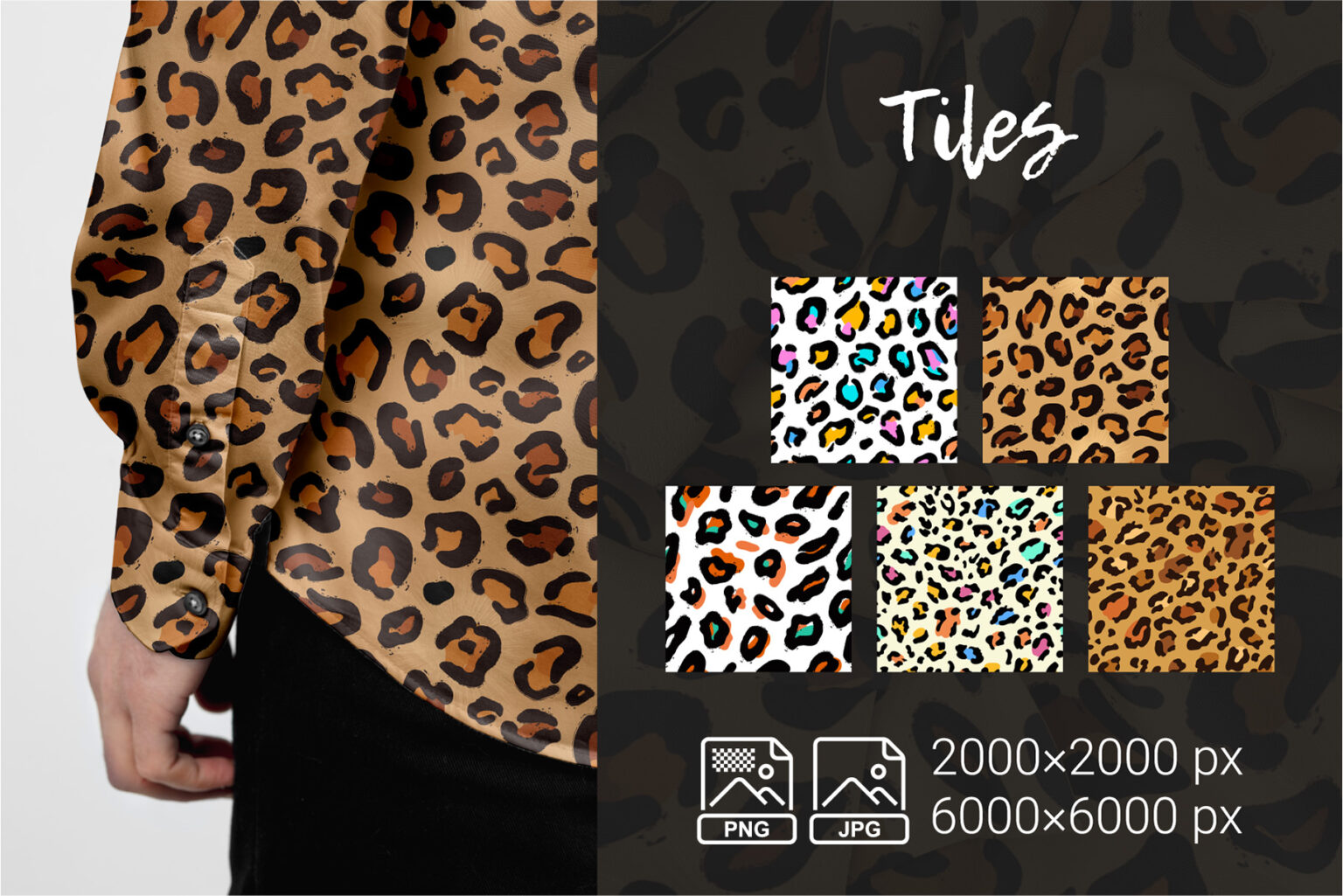 Set of 5 Leopard Print Seamless Patterns - MasterBundles