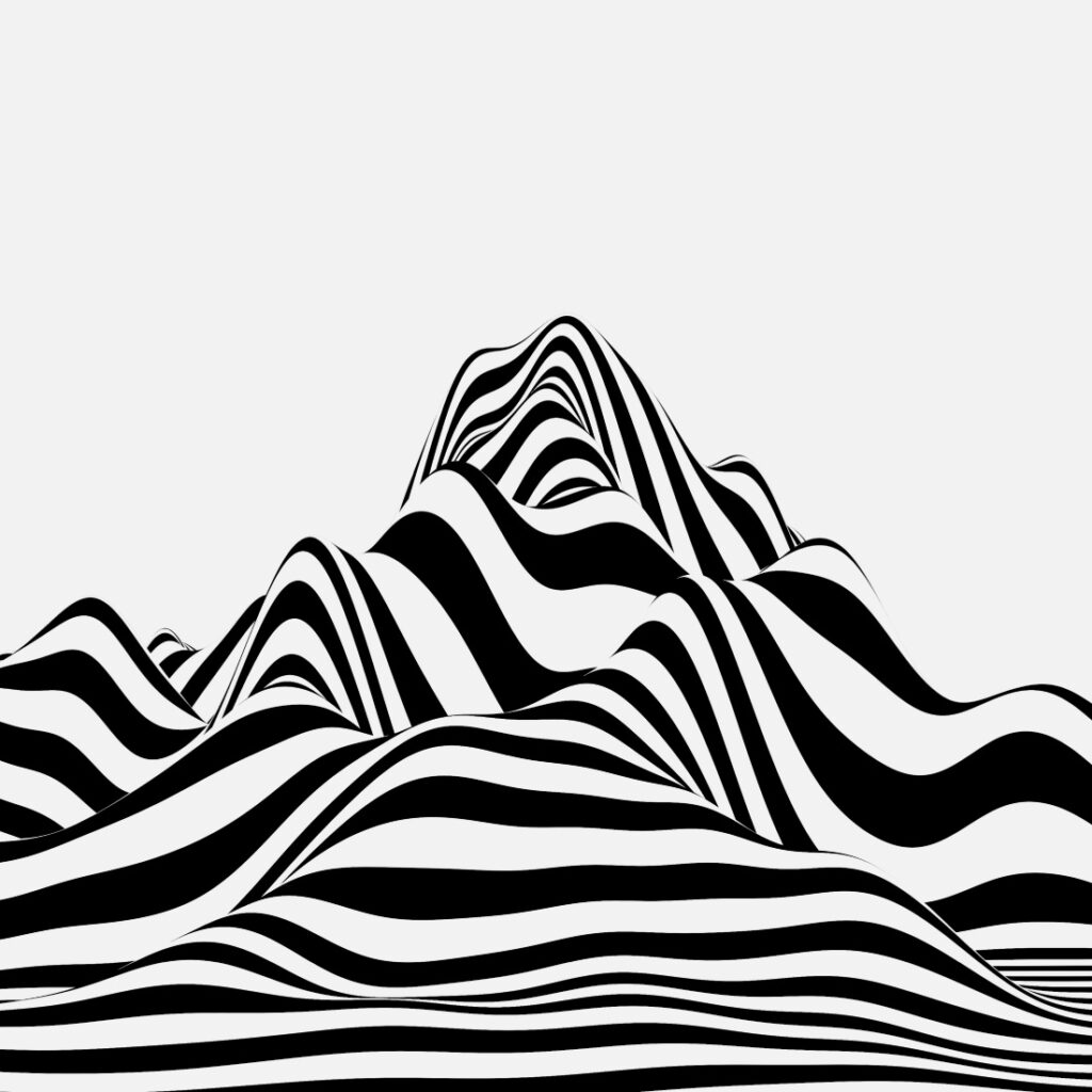 Striped Landscape Background - MasterBundles