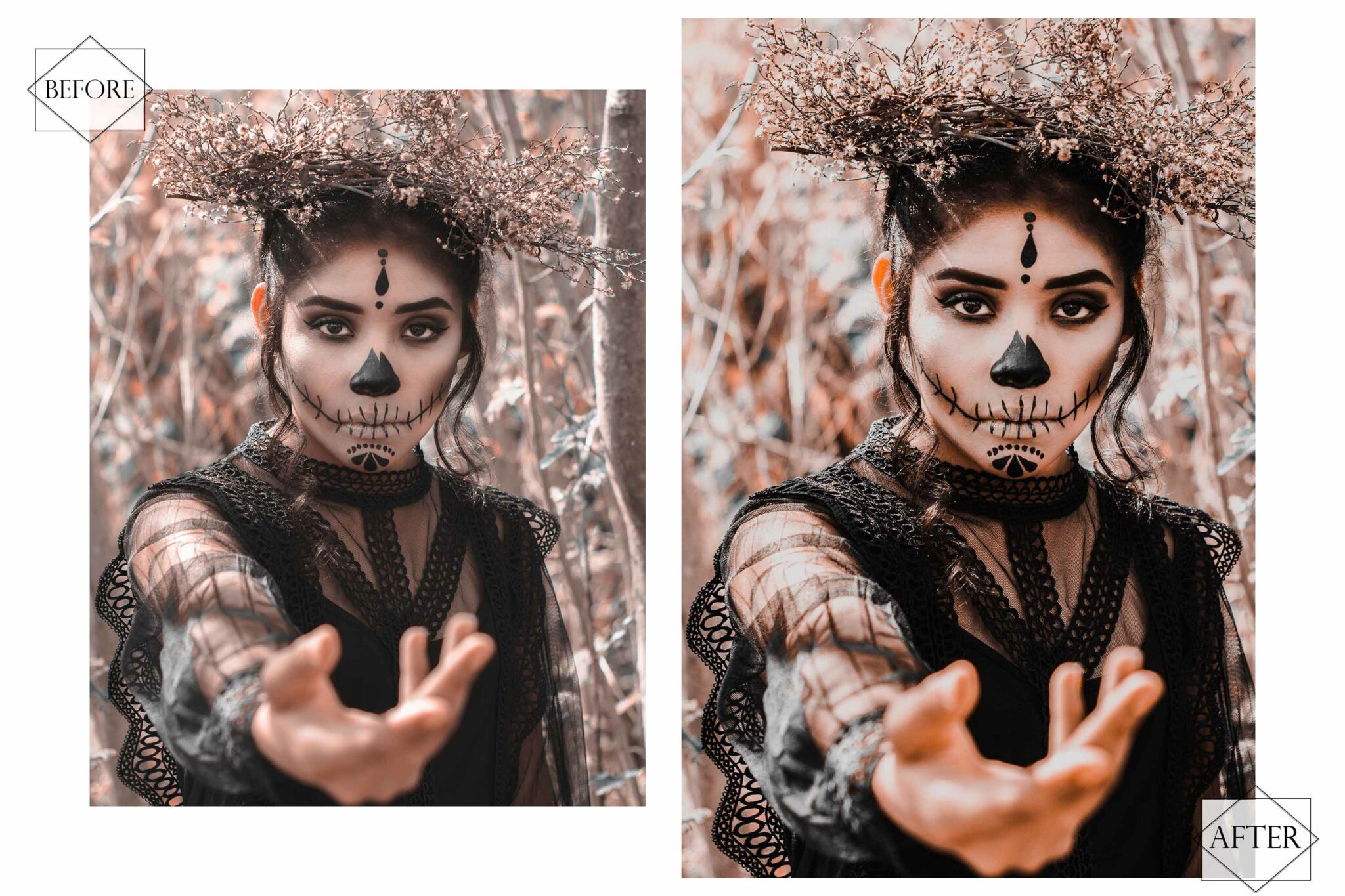 12 Halloween Mood Photoshop Actions, Dark Smooky ACR Preset, Moody ...