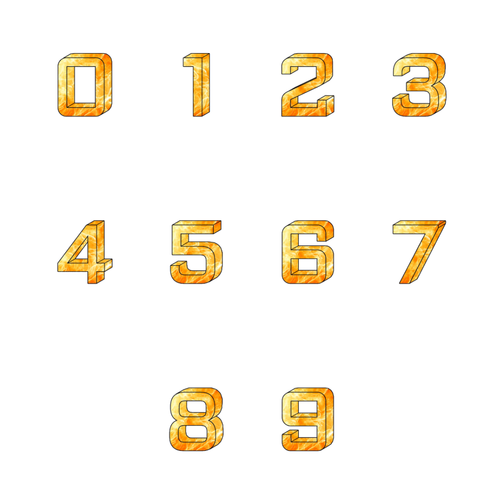 Fiery Blaze 3D Collection (letters, numbers, symbols) - MasterBundles