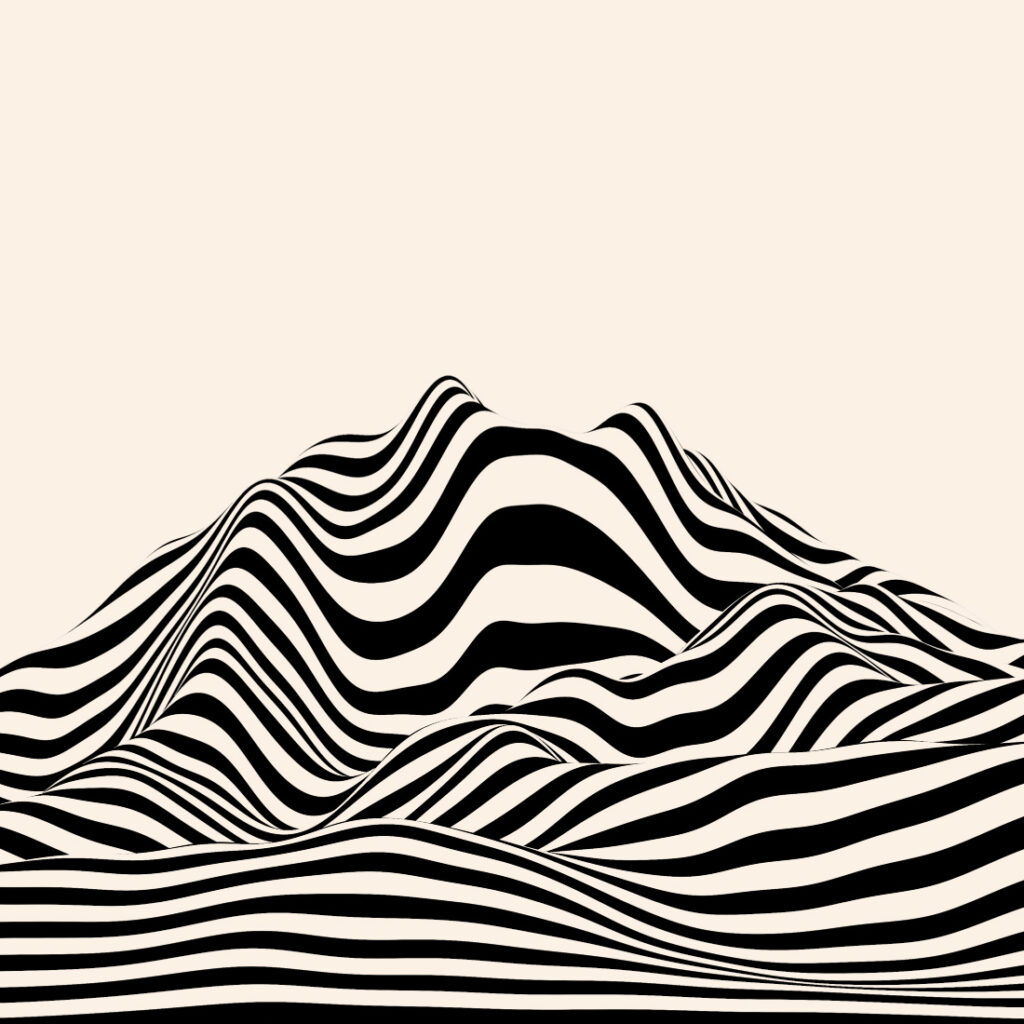 Striped Landscape Background - MasterBundles