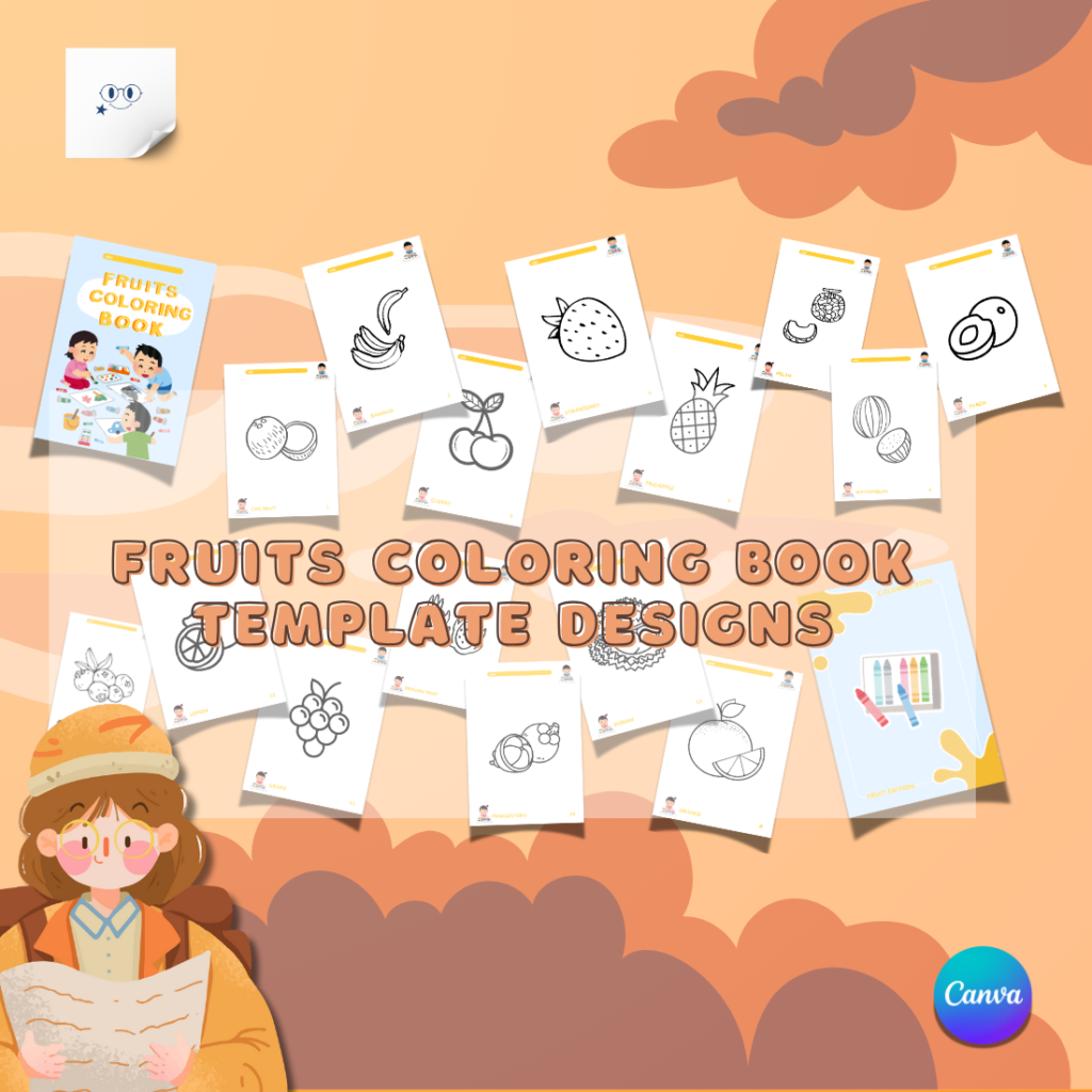 Fruits Coloring Book for Kids - Only 8 - MasterBundles