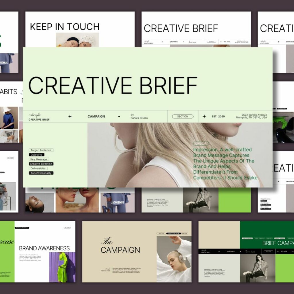 Creative Brief Presentation Template - Master Bundles