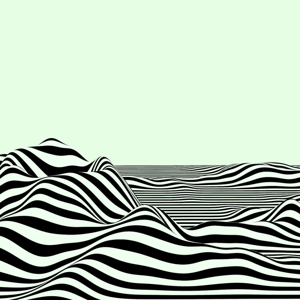 Striped Landscape Background - MasterBundles