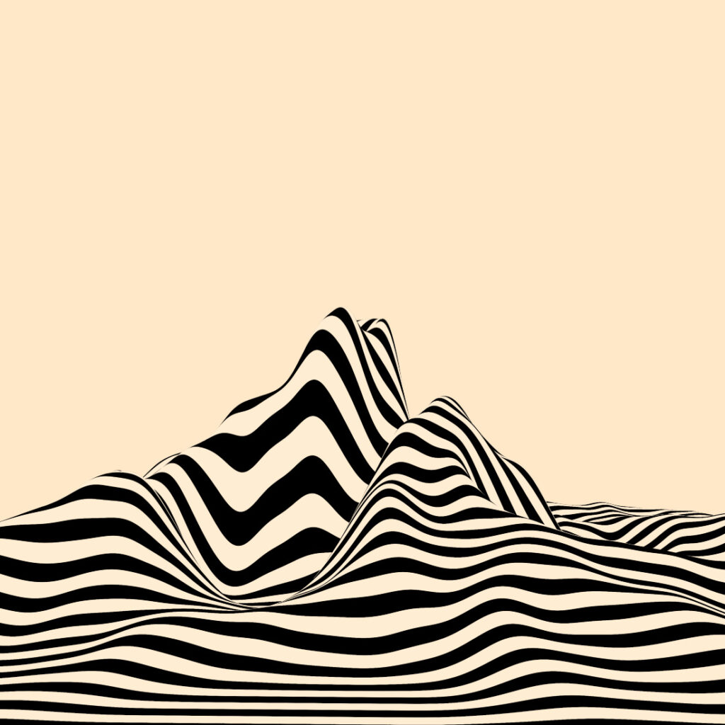 Striped Landscape Background - MasterBundles