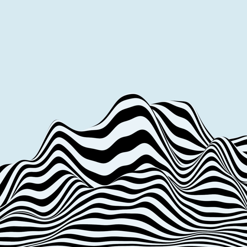 Striped Landscape Background - MasterBundles