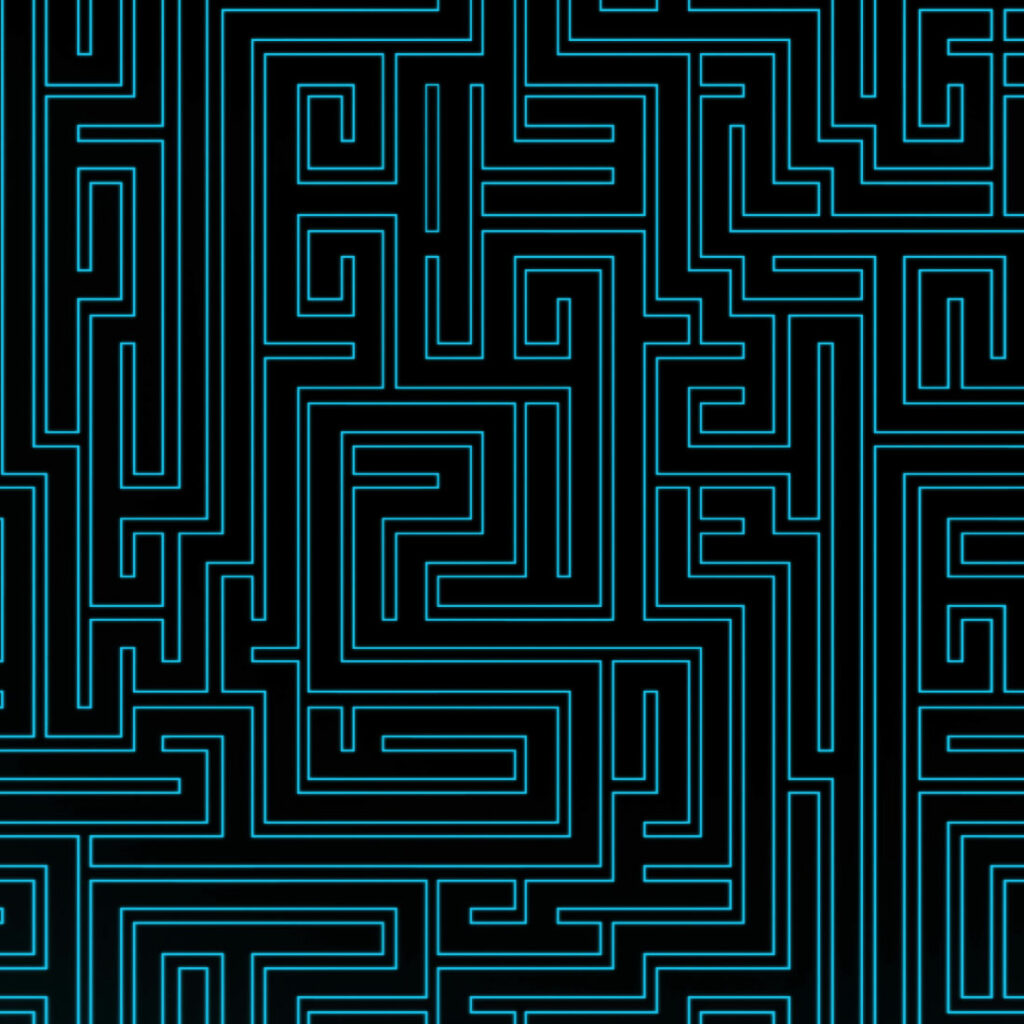 Neon Maze Backgrounds - MasterBundles
