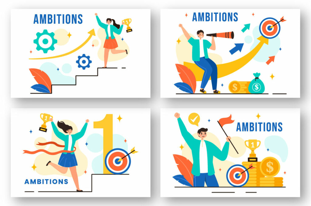 9 Ambition to Success Illustration - MasterBundles