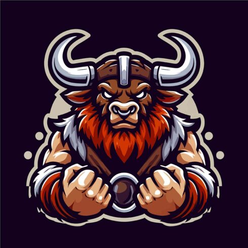 10 Angry viking logos mascot for gamers - MasterBundles