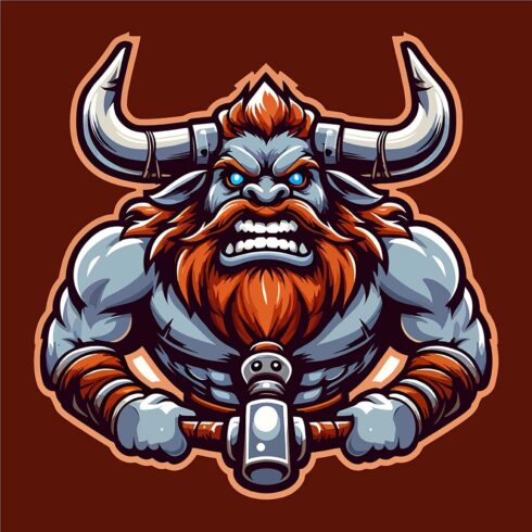 10 Angry viking logos mascot for gamers - MasterBundles