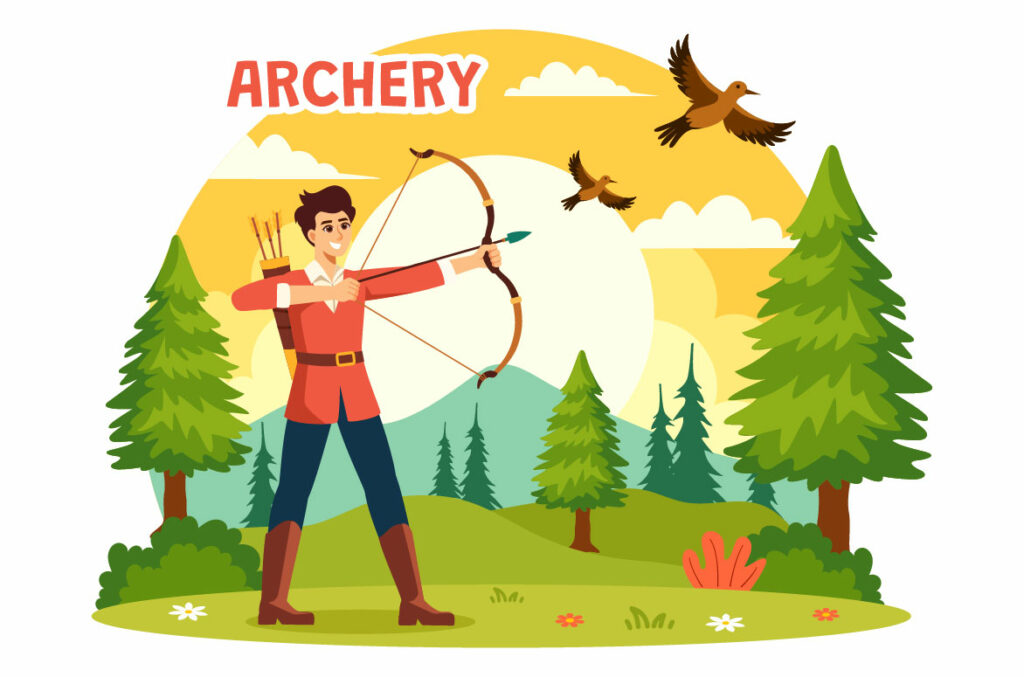 10 Archery Sport Illustration - MasterBundles
