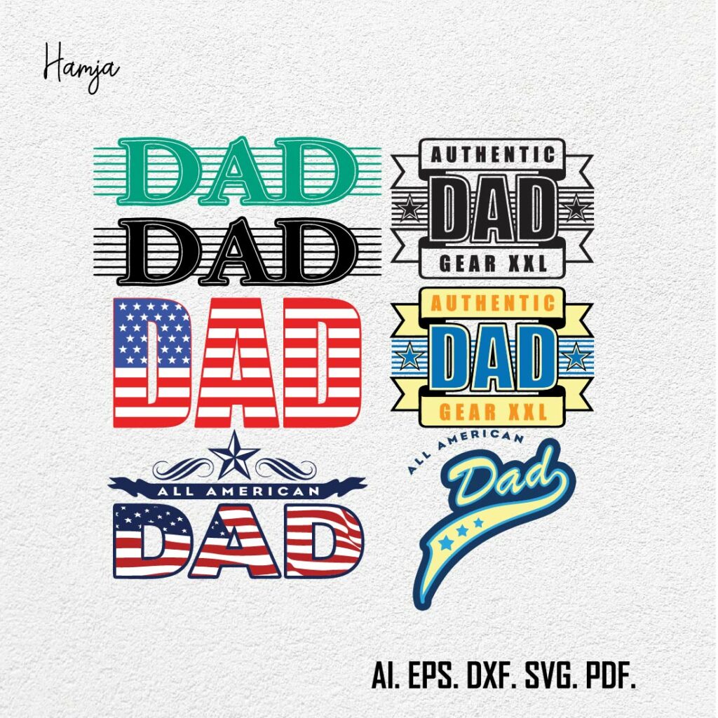 American Dad Svg Bundle, Dad Svg, Father Svg, Papa Svg, Best Dad Ever ...