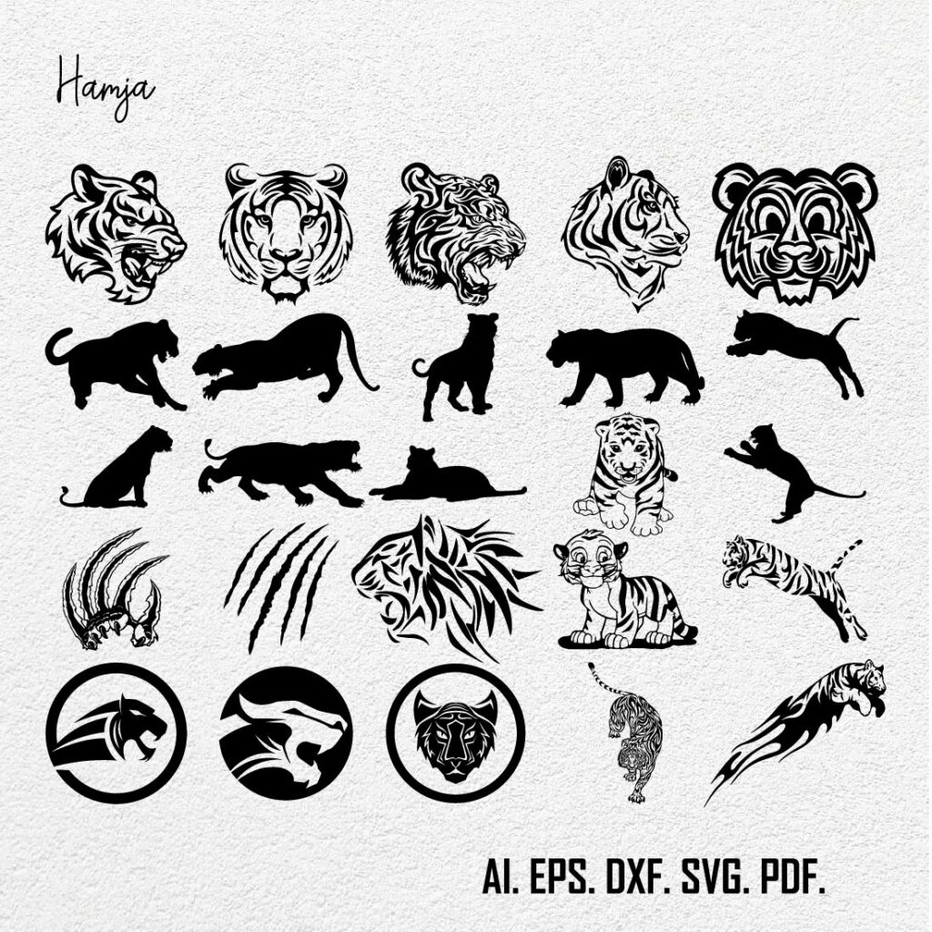 Tiger SVG Bundle, Tiger Face Svg, Tigers SVG Cut Files for Cricut ...