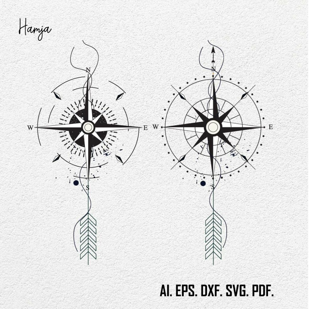 compass svg, compass rose svg bundle, compass dxf, kompass svg ...