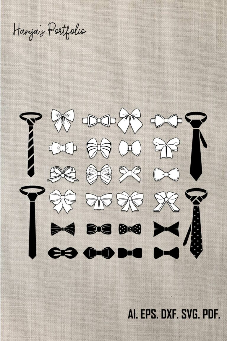 Ribbon Bow SVG Bundle, Ribbon SVG, Bow svg, Present Svg, Bow Tie SVG ...