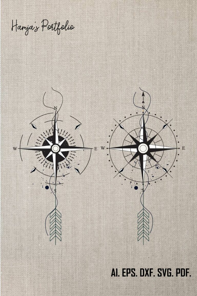 compass svg, compass rose svg bundle, compass dxf, kompass svg ...