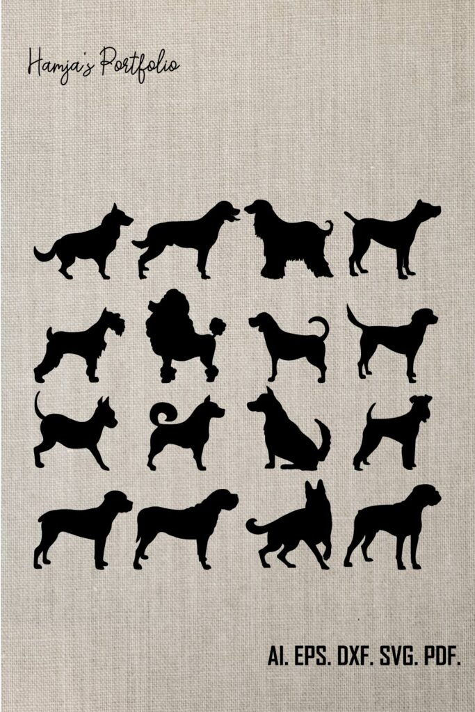 Dog SVG Bundle, Dog PNG Bundle, Dog Clipart, Dog SVG Cut Files for ...
