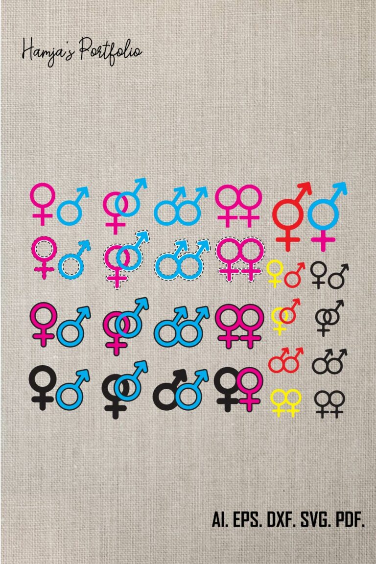 Gender Symbols Svg Icon Svg Symbol Svg Male Female Symbol Svg Cut