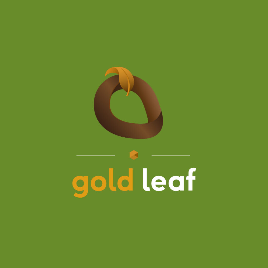 Gold Leaf logo - MasterBundles