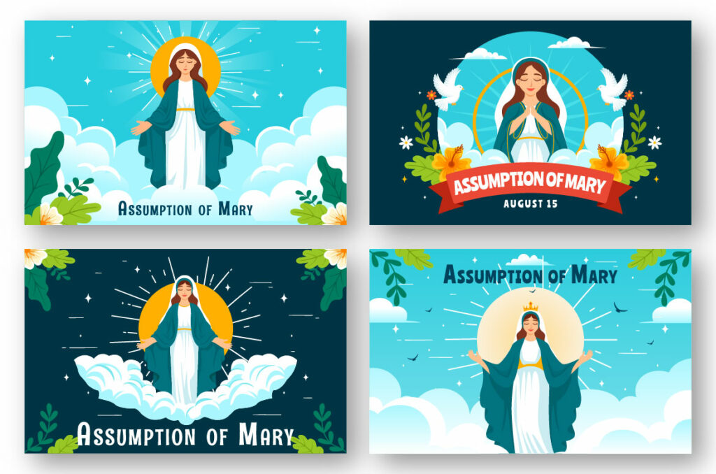 11 Assumption of Mary Illustration - MasterBundles