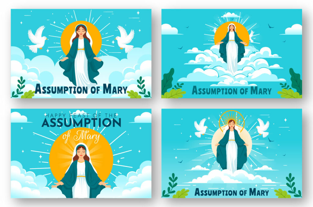 11 Assumption Of Mary Illustration Masterbundles