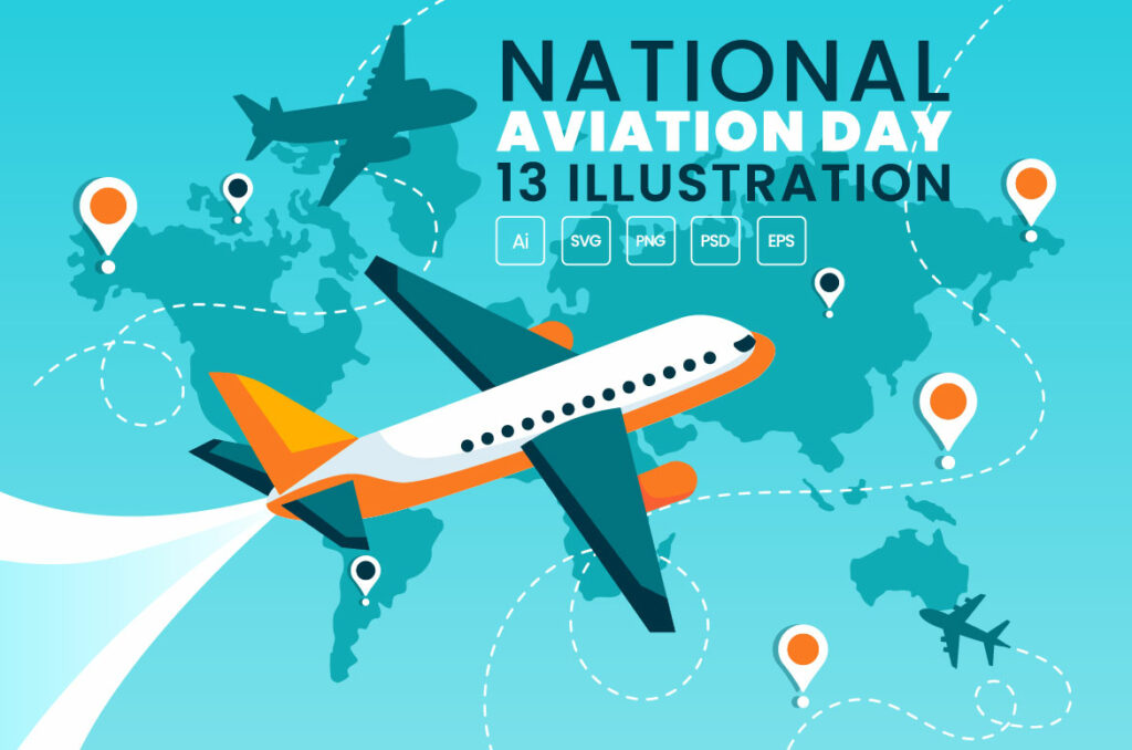 13 National Aviation Day Illustration - MasterBundles