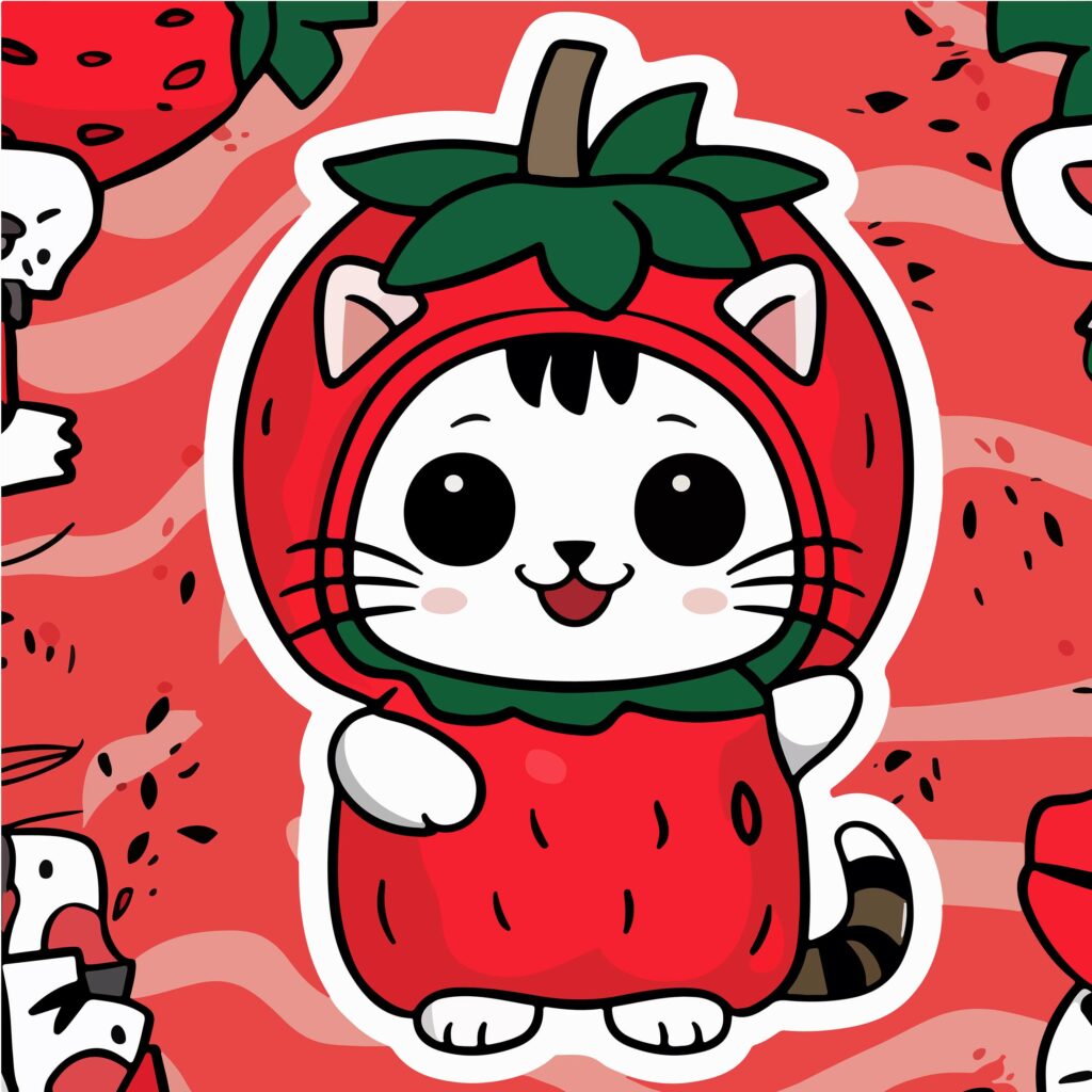24 cat stikers - MasterBundles