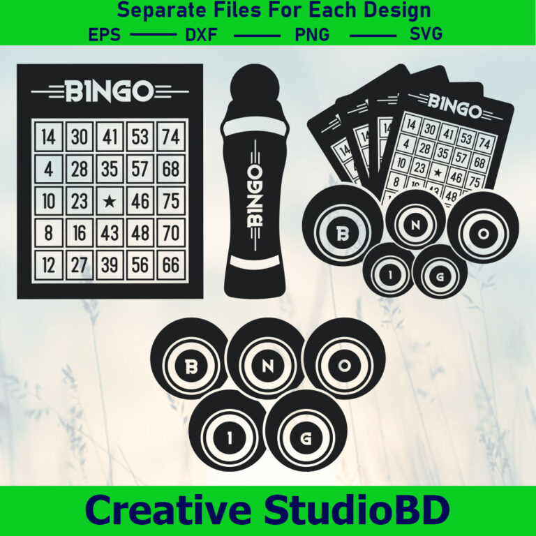 Bingo SVG Bundle, Bingo Balls Svg, Bingo Dauber Svg, Game Svg, Bingo ...