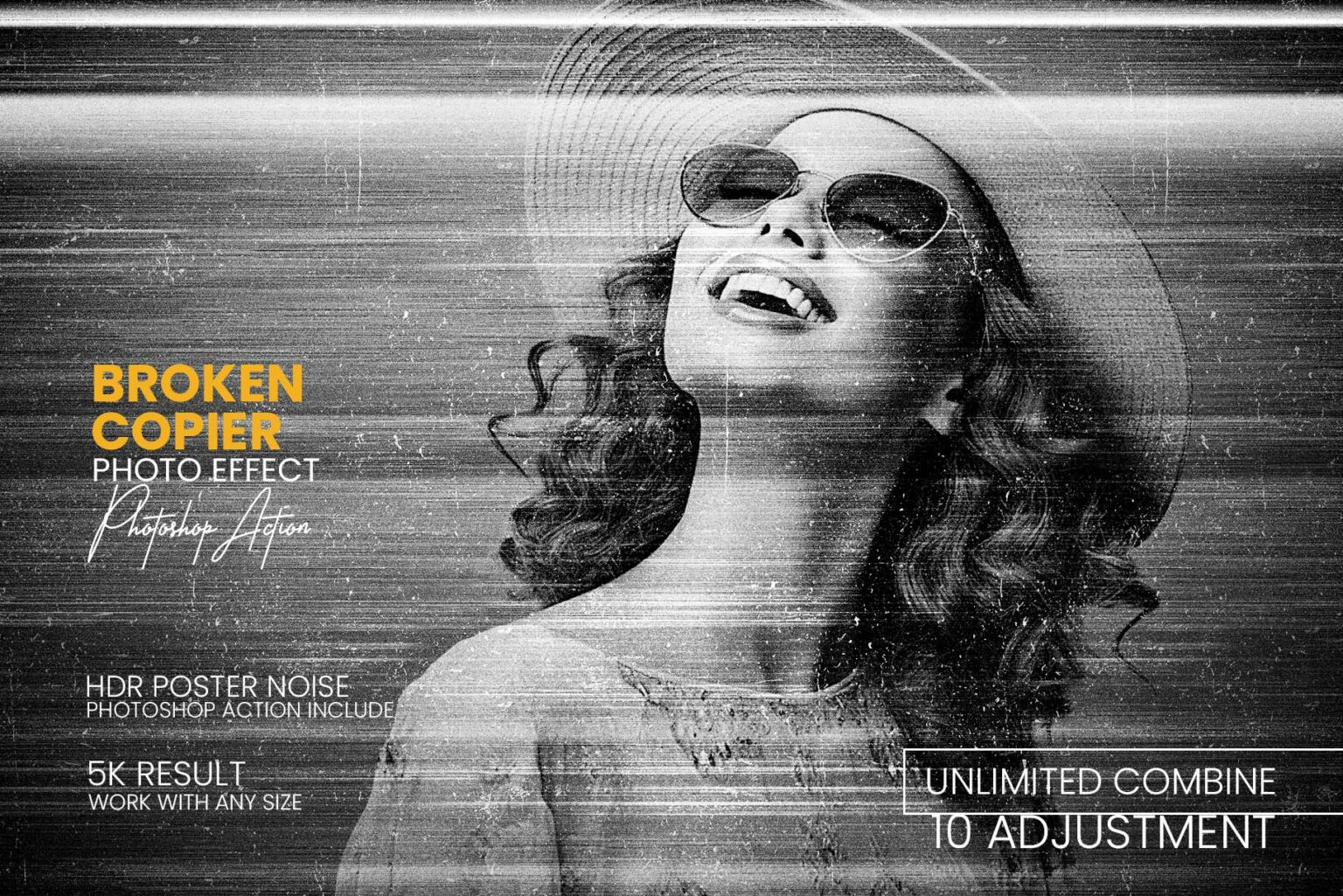 Broken Copier Photo Effects - MasterBundles