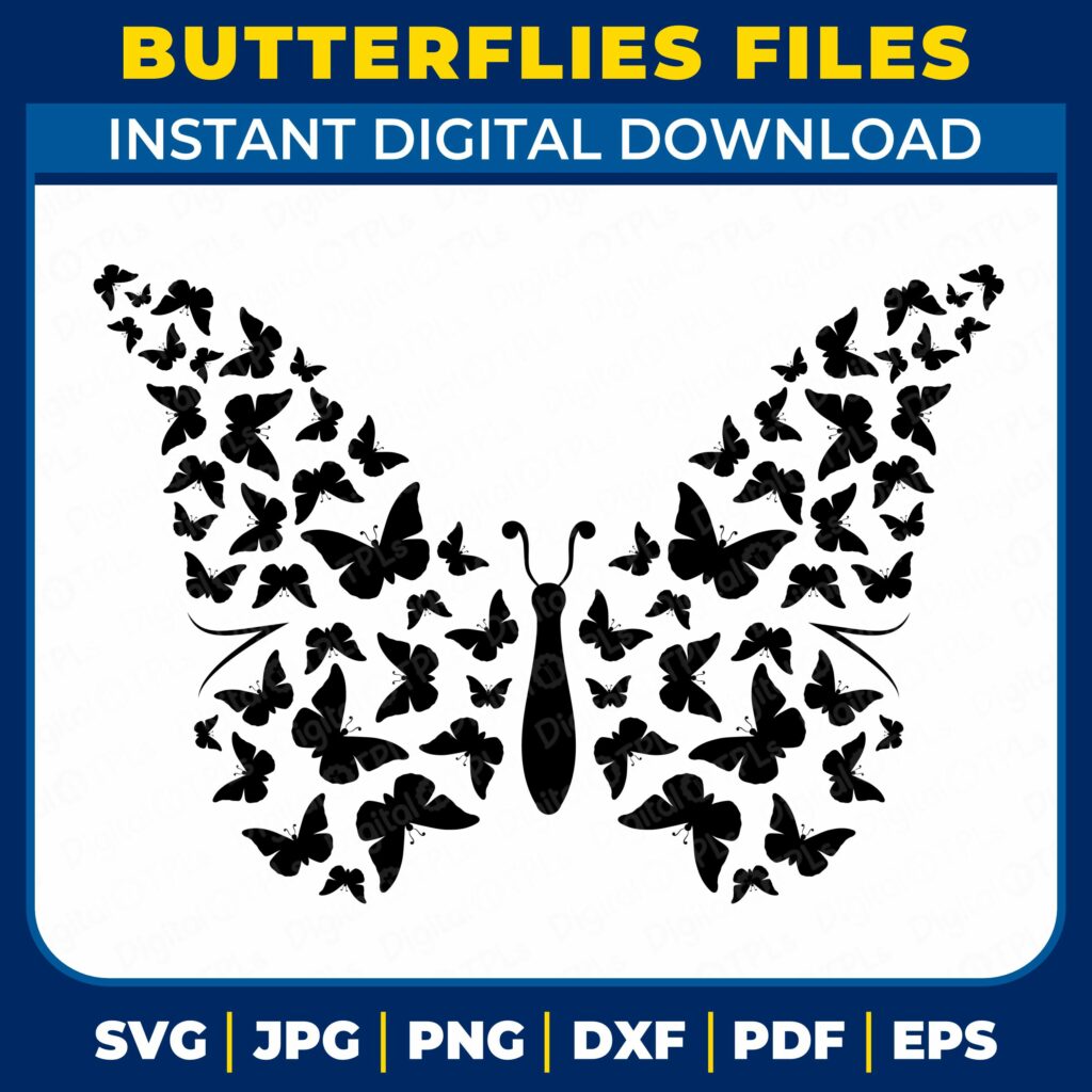 Many Butterflies SVG Files - MasterBundles