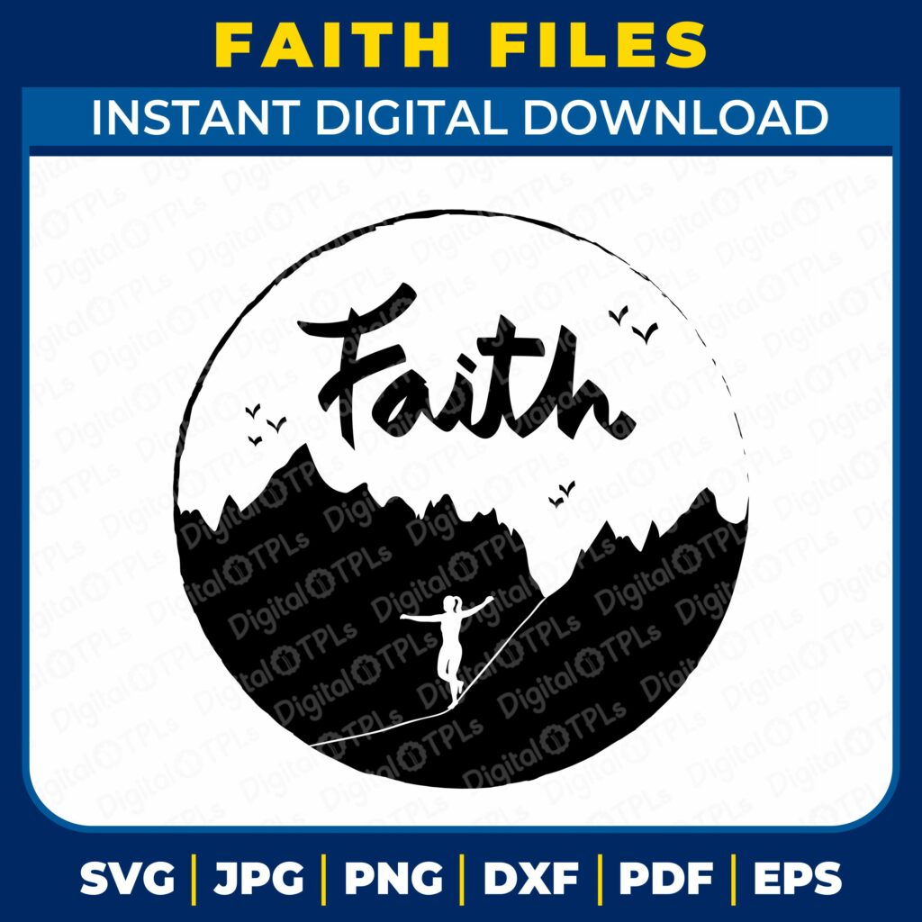 faith svg files, faith jpeg file, faith png files, faith dxf file ...