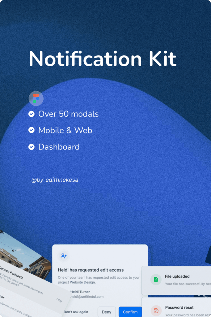 Notifications UI Kit (Customizable & Responsive Templates) - MasterBundles
