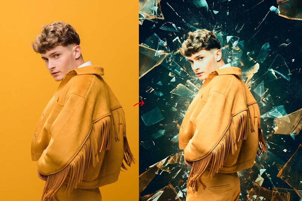 Glass Photo Manipulation Effect - MasterBundles