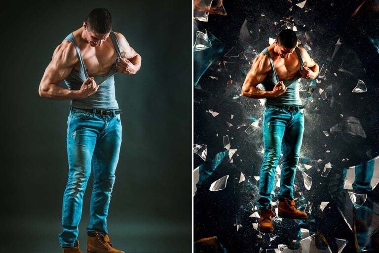 Glass Photo Manipulation Effect - MasterBundles