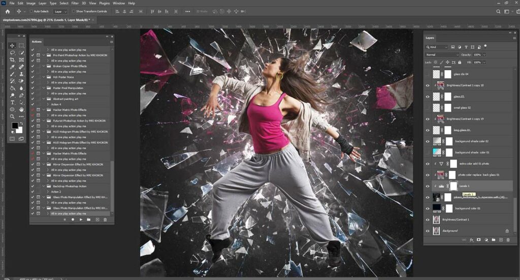 Glass Photo Manipulation Effect - MasterBundles