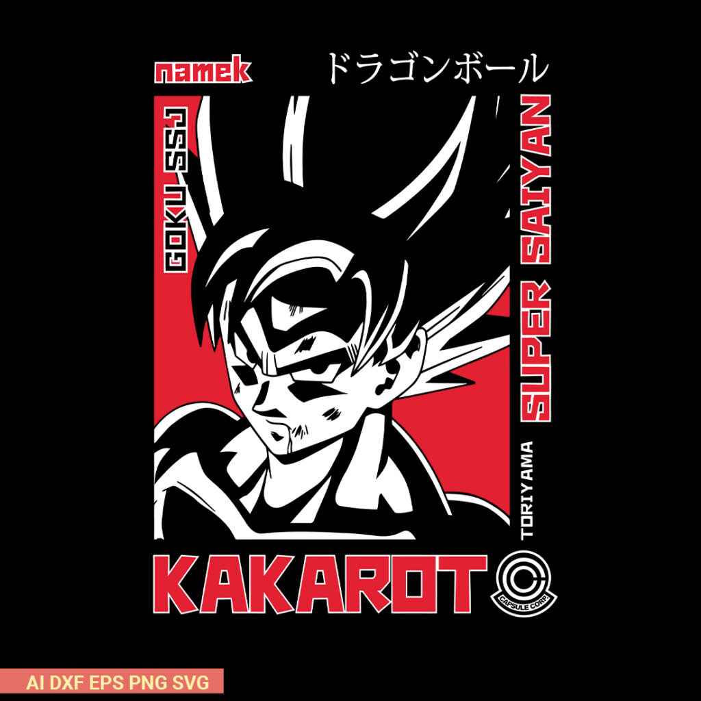 Goku poster Embroidery Design, Dragonball Embroidery, Embroidery File ...