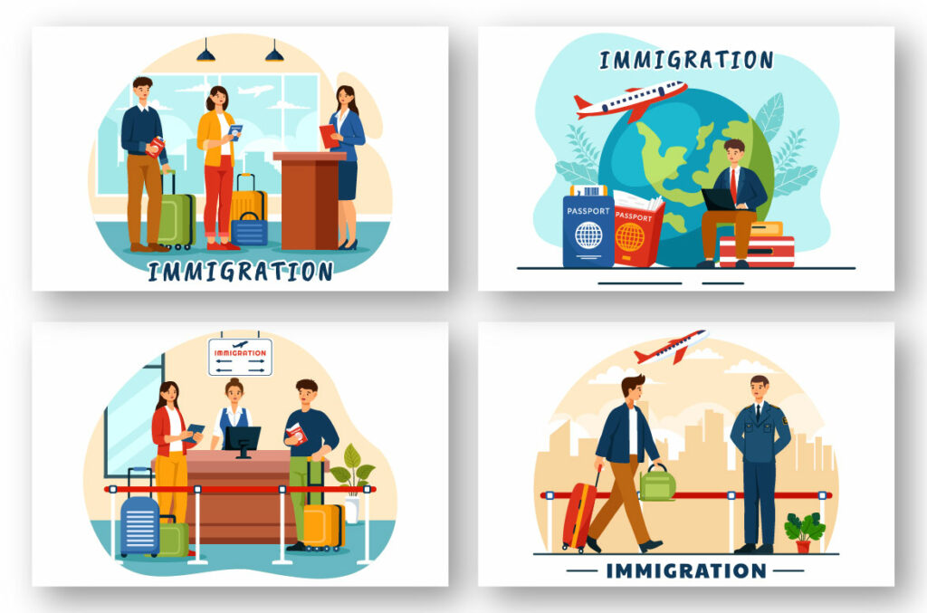 9 Immigration Vector Illustration - MasterBundles