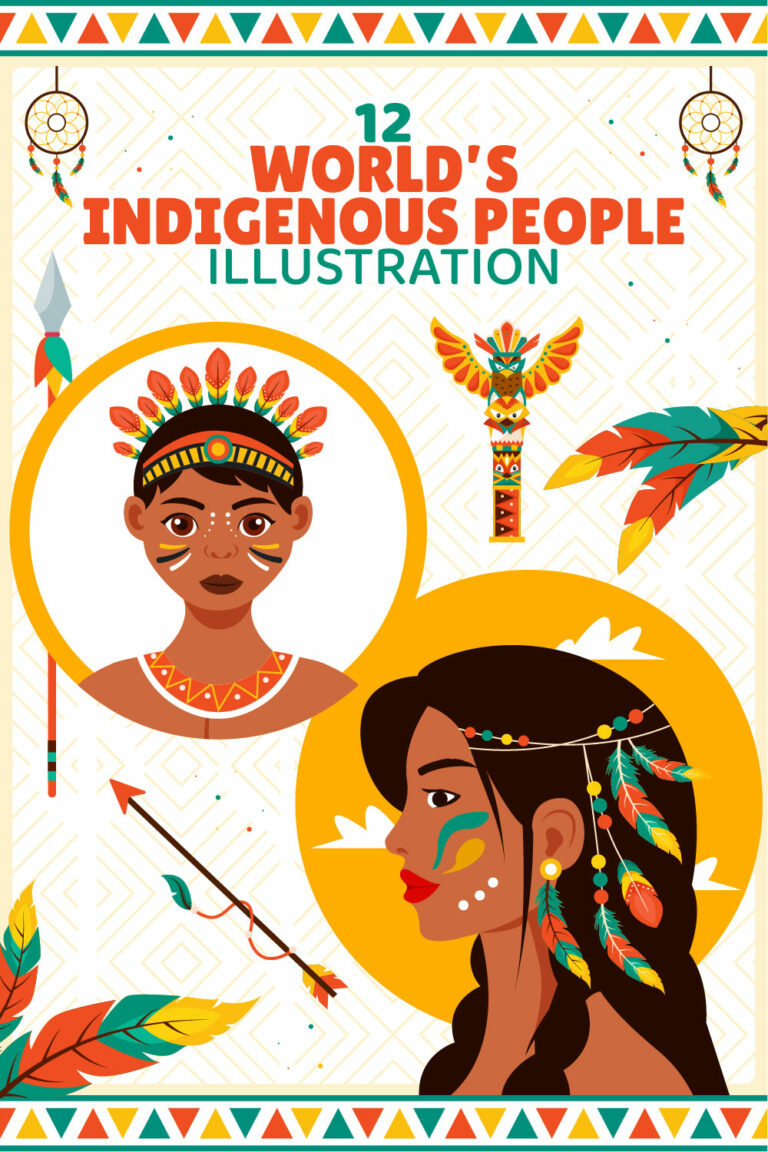 12 World Indigenous People Day Illustration - MasterBundles