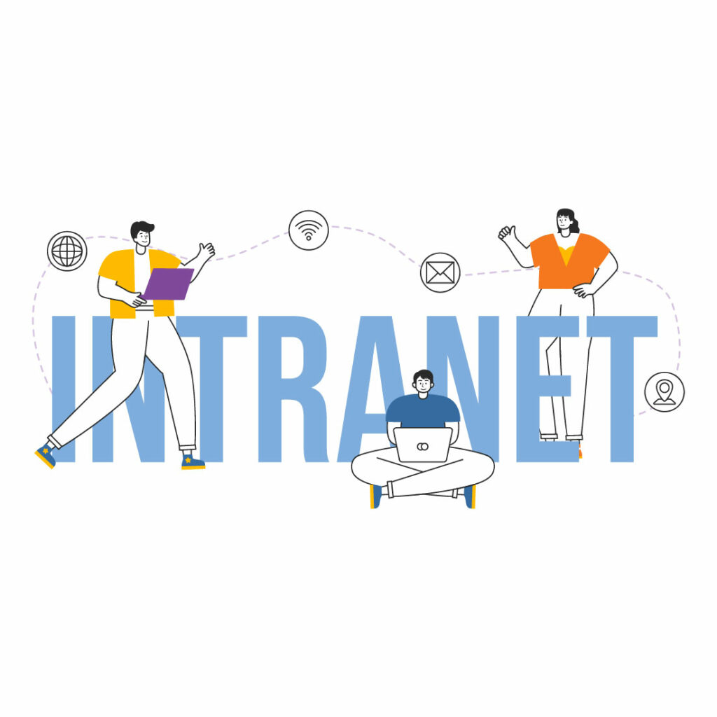 20 Intranet Technology Illustration - MasterBundles