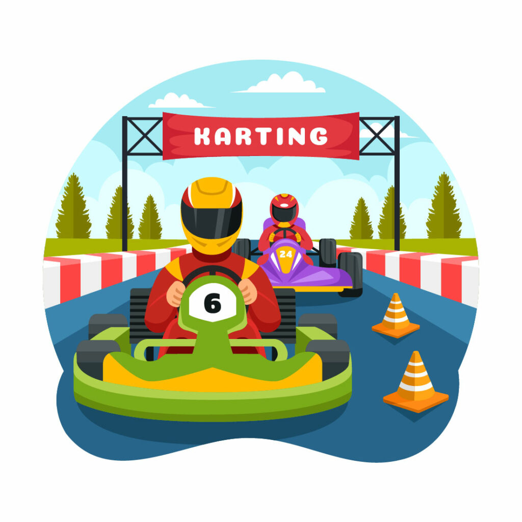 9 Karting Sport Illustration - MasterBundles