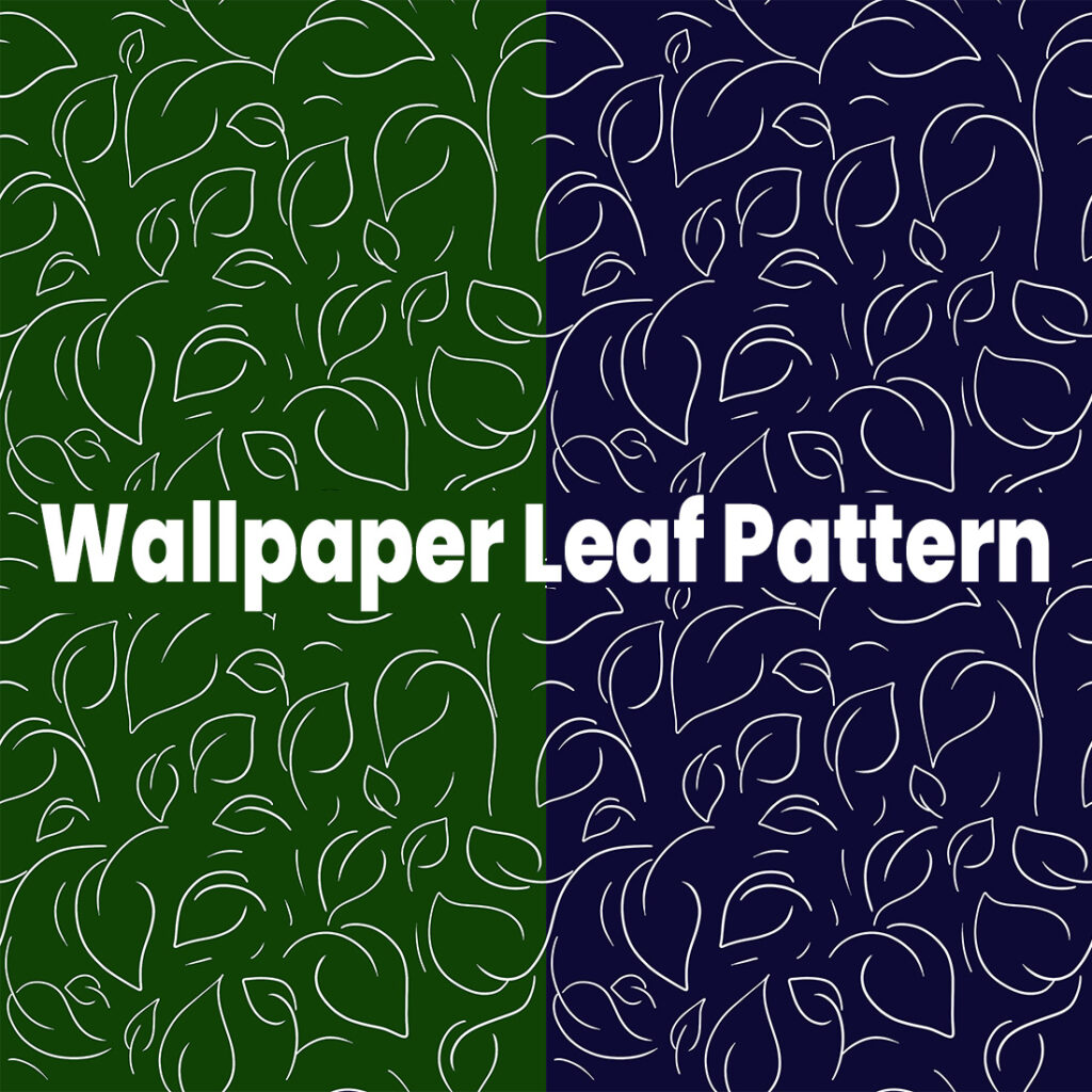 Seamless pattern. Leaf design wallpaper. - MasterBundles