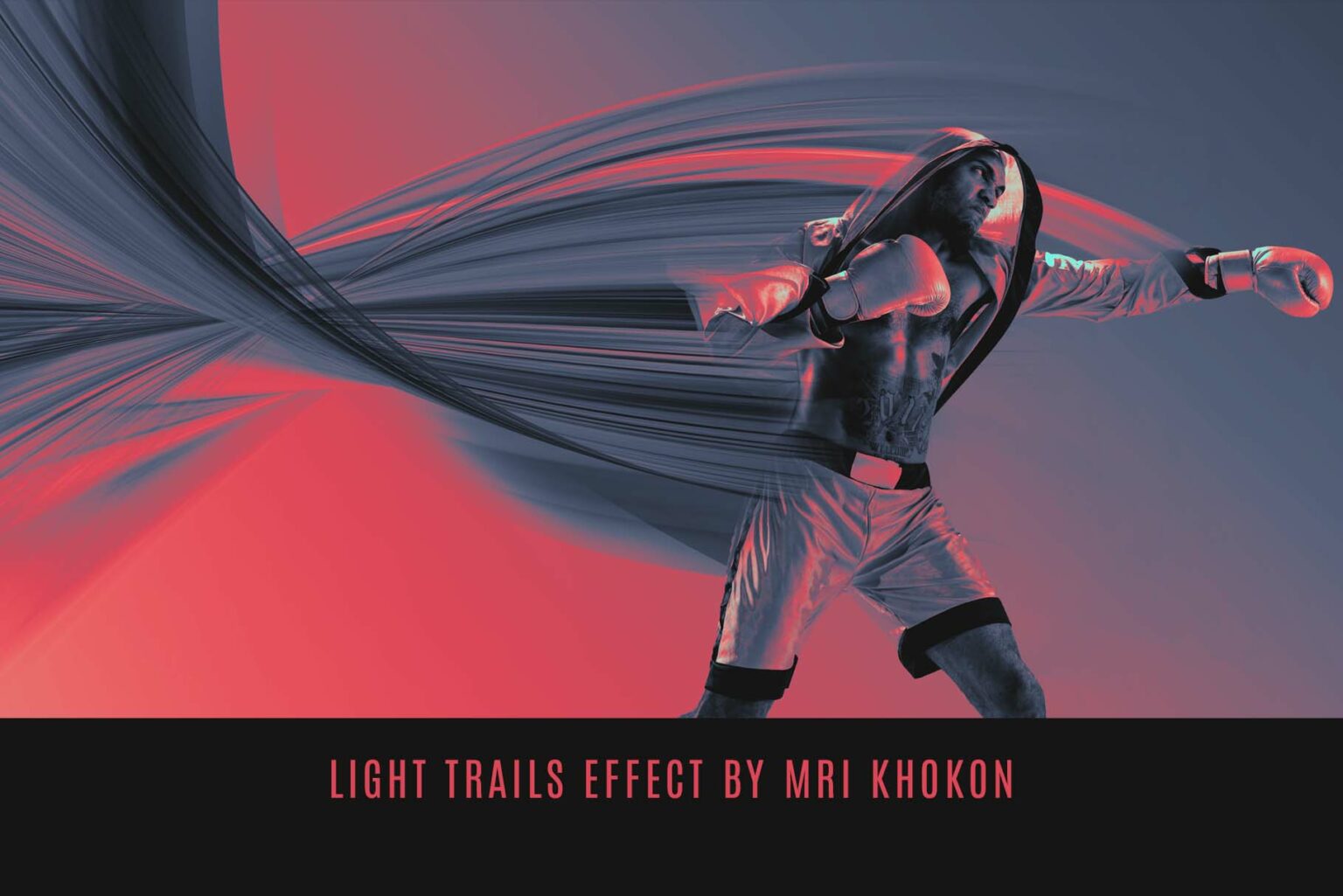 Light Trails Effect Photoshop Action - MasterBundles