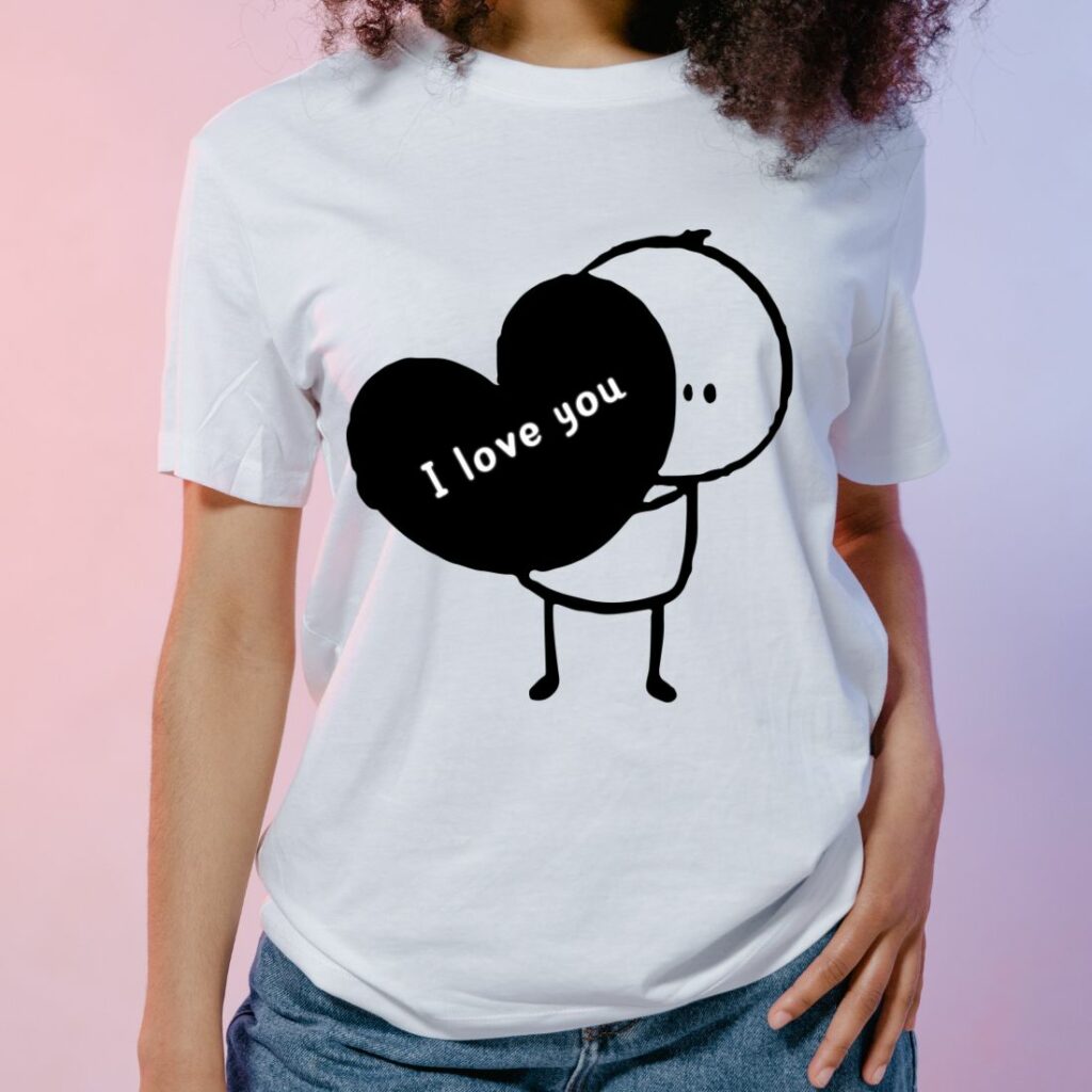 I love you - Line art design - MasterBundles
