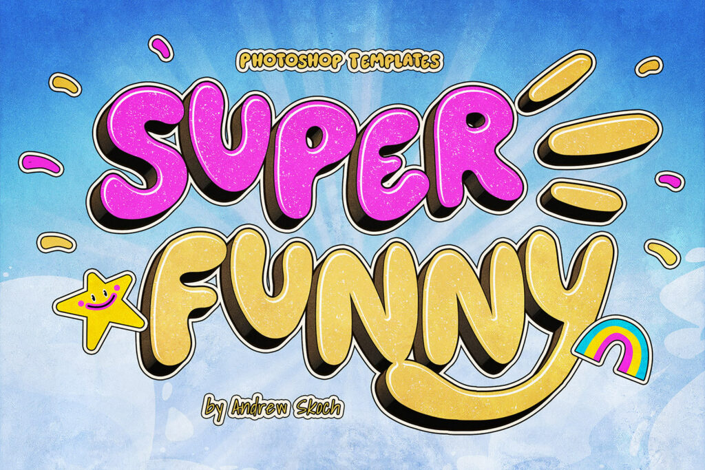 Funny Cartoon Text Effect - MasterBundles