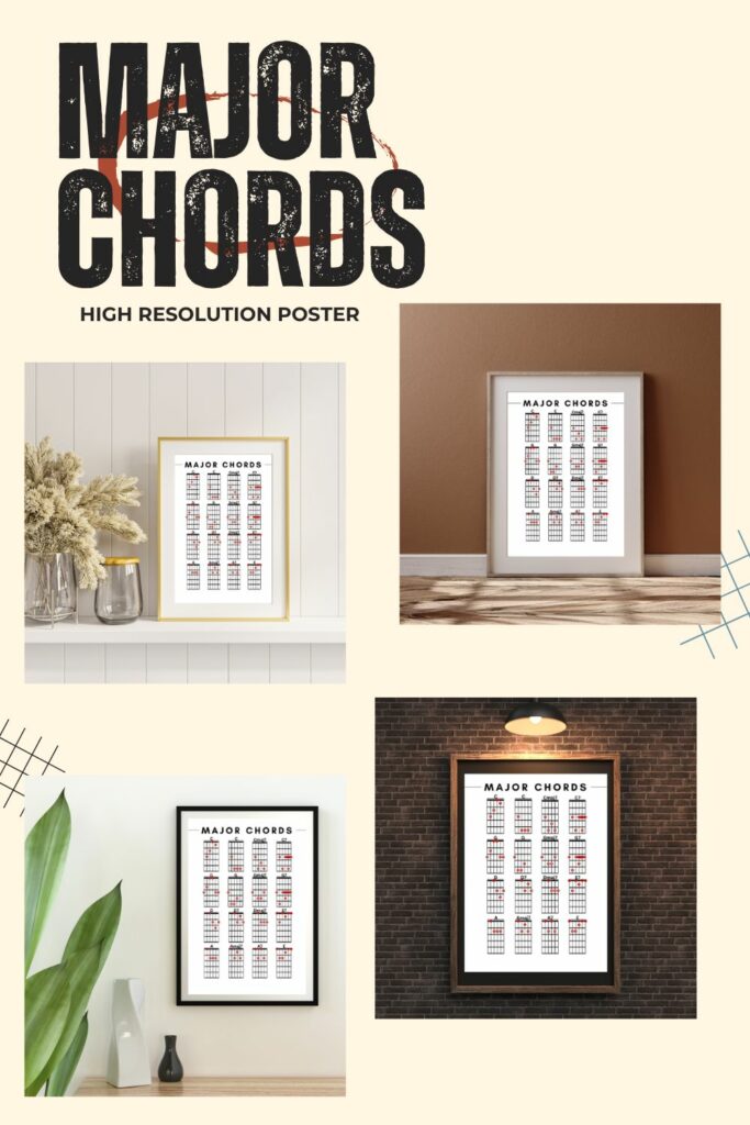 Essential Guitar Guides Chords & Scales Poster Collection - MasterBundles