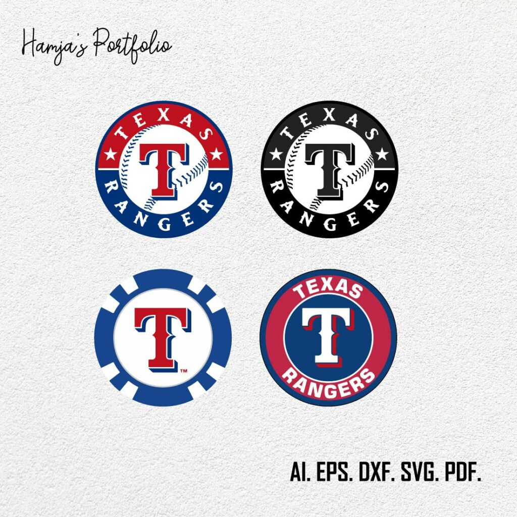 Texas Rangers Logo SVG Design - MasterBundles