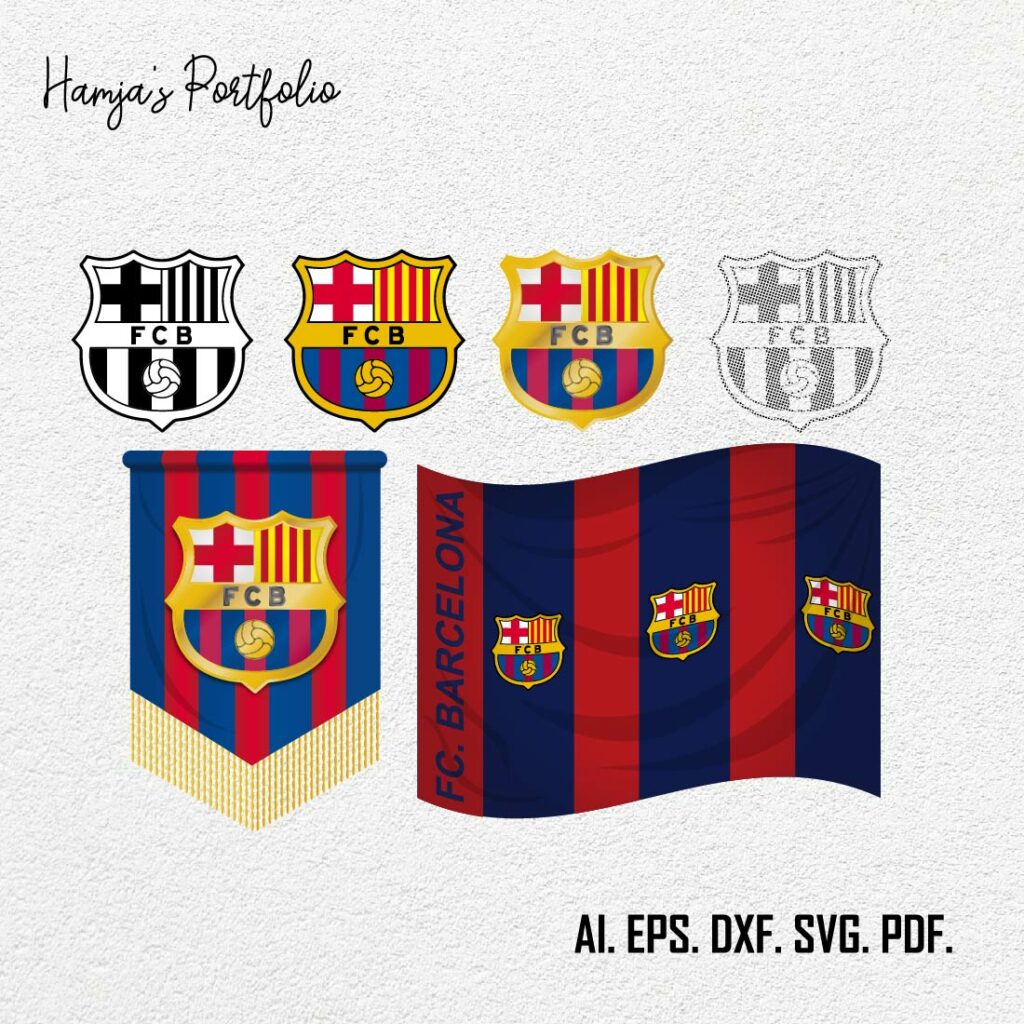 FC. Barcelona Logo And Flag Vector Design - MasterBundles