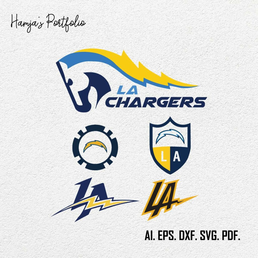 Los Angeles Chargers Logo Svg Vector Design - MasterBundles